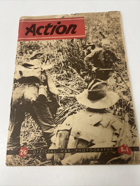 VINTAGE BOOK MAGAZINE Action Ww2 Aif Raaf Navy Official War Photographs ...
