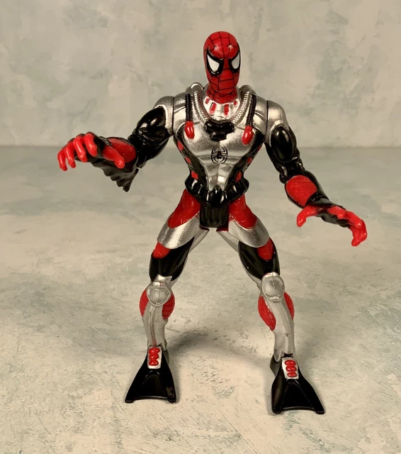 SPIDER-MAN WEB SPLASHERS Sea Diver Spidey 5-inch Figure Toy Biz 1997 £ ...