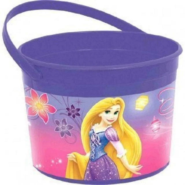 DISNEY TANGLED PRINCESS Rapunzel Sparkle Party Favor Plastic Container ...