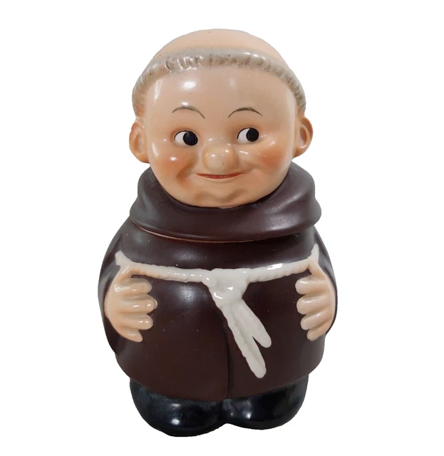 GOEBEL HUMMEL MONK Trinket Sugar Pot Lidded 1960s Z37 Western Germany ...
