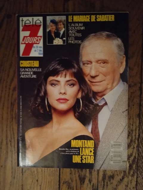 MAGAZINE TÉLÉ 7 jours de 1988 - Yves Montand, Mathilda May EUR 5,00 - PicClick FR
