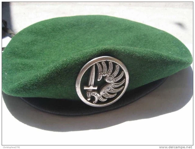 FRENCH FOREIGN LEGION Parachute Para 2Nd Rep Beret Size 58 *Uk=7 1/8 ...