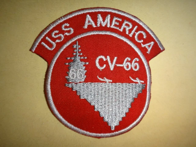 US NAVY PATCH Aircraft Carrier USS FORRESTAL CV-59 FIRST IN DEFENSE ...