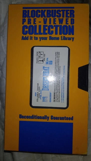 1991 BLOCKBUSTER VHS Preview Rental Case Sleeve VHS Included Desert ...