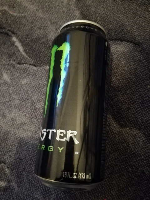 MONSTER ENERGY DRINK Empty Can Green Can Original USA Canada 044 RARE £ ...