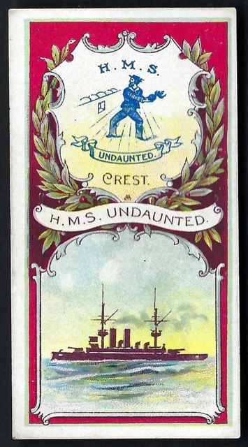 HILL - BATTLESHIPS & Crests - #4 Hms Undaunted £26.50 - PicClick UK