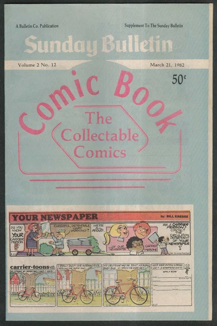 SUNDAY BULLETIN COMIC Book V2n12 Peanuts Doonesbury Superman Star Trek ...