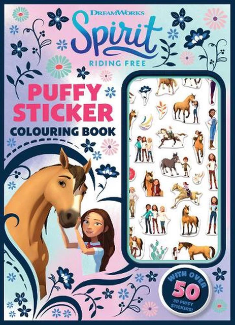 SPIRIT RIDING FREE: Puffy Sticker Colouring Book (DreamWorks) Paperback ...