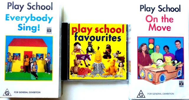 PLAY SCHOOL VHS Tapes Vintage -Lot 2x Children's TV ABC Kids Bonus CD £ ...