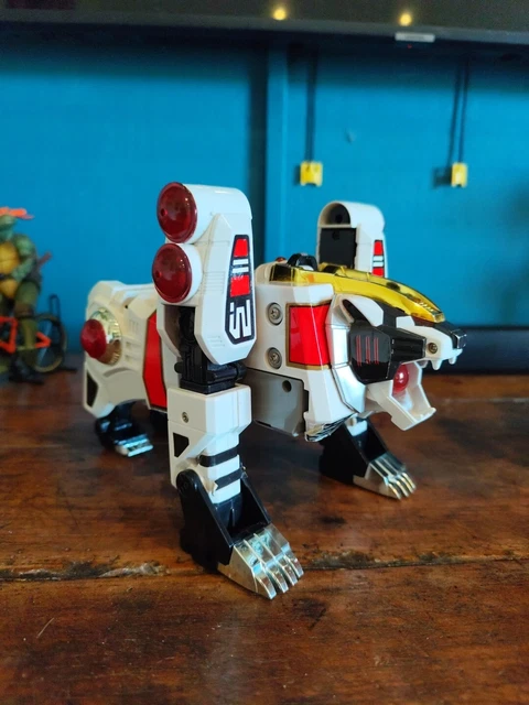 POWER RANGERS WHITE TIGER ZORD Bandai 1994 Robot Figure Vintage EUR 49 ...