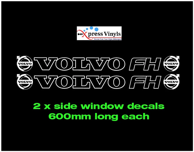 VOLVO FH CAB window decals x 2. Volvo FH truck cab window stickers. £10 ...