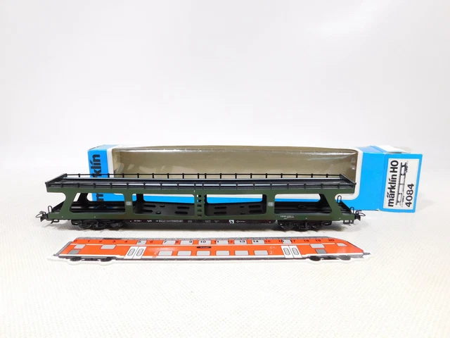 EB142-0, 5 #MÄRKLIN H0 AC 4084 Train Car Carrying Wagon Ddm 915 DB Mint ...