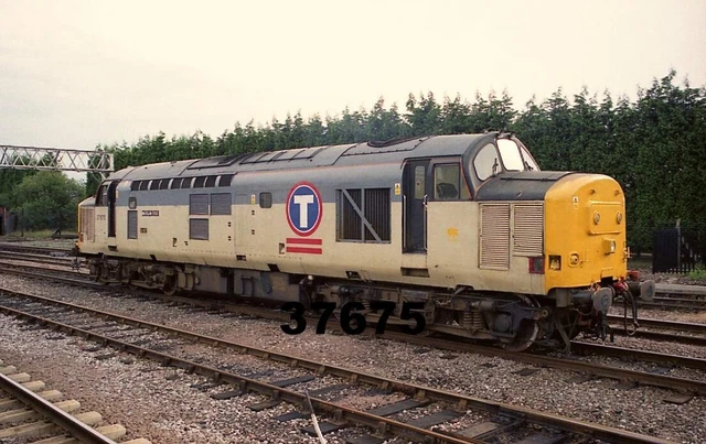 ORIGINAL 35MM BRITISH RAILWAY NEGATIVE OF 37675 AT DERBY COPYRIGHT £1. ...