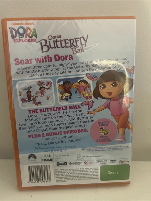 DORA THE EXPLORER Dora's Butterfly Ball NON-USA Format PAL (DVD) Free ...