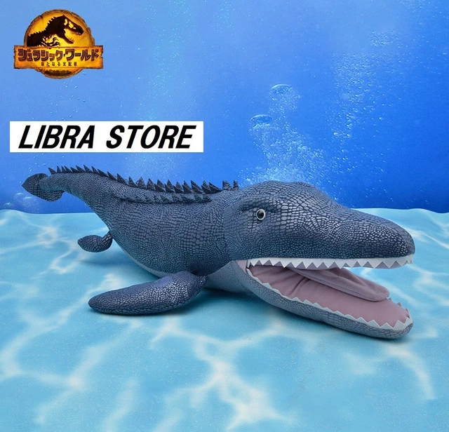 RARE JURASSIC WORLD Mosasaurus Mega Grand Poupée Peluche Exclusif À ...