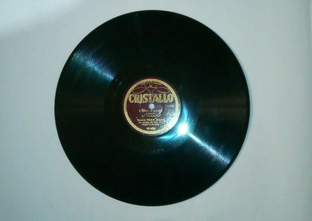 DISCO CRISTALLO 78 giri rpm C6830 C6829 n 15486 da collezione senza ...