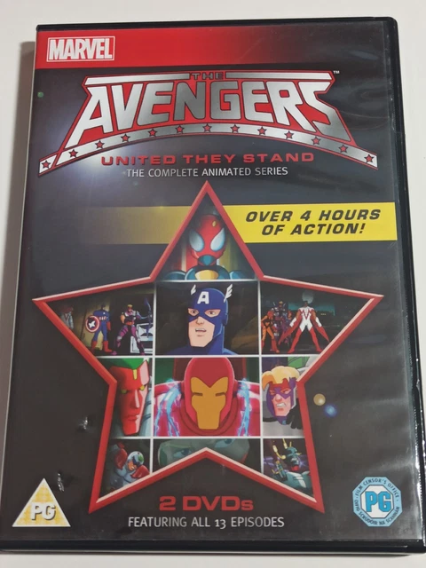 THE AVENGERS COMPLETE Animated Series United They Stand DVD 1999 Marvel ...
