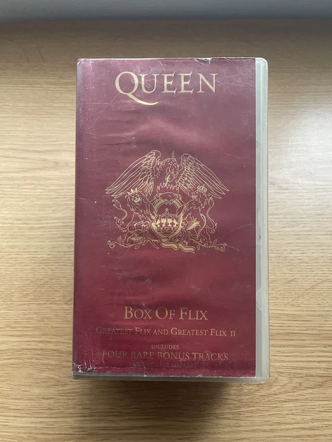 QUEEN - BOX of Flix Double VHS (1991) Freddie Mercury £0.99 - PicClick UK