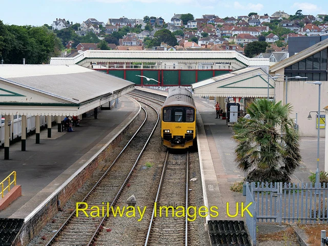 RAILWAY PHOTO CLASS 150 DMU 12x8 (A4) Paignton Railway Station c2018 £5 ...
