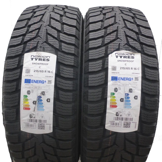 2 X NOKIAN 215/65 R16 C 109/107R SnowProof C pneus hiver 2022 COMPLETS COMME NEUFS EUR 333,90 ...