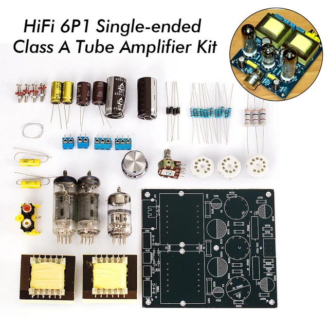 MINI 6N2+6P1 VALVE Tube Amplifier HiFi Single-ended Class A Audio Amp ...