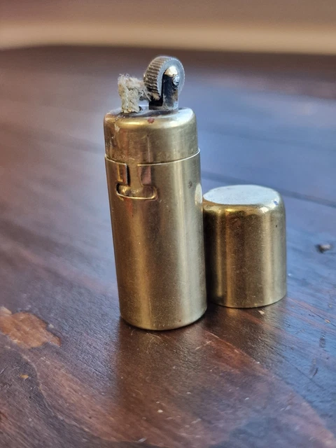 RARE VINTAGE WWI-WWII UL Trench Art Brass Petrol Lighter in Working ...