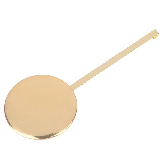 HIGH-GLOSS GOLD SWING movement metal pendulum quartz wall clock ...