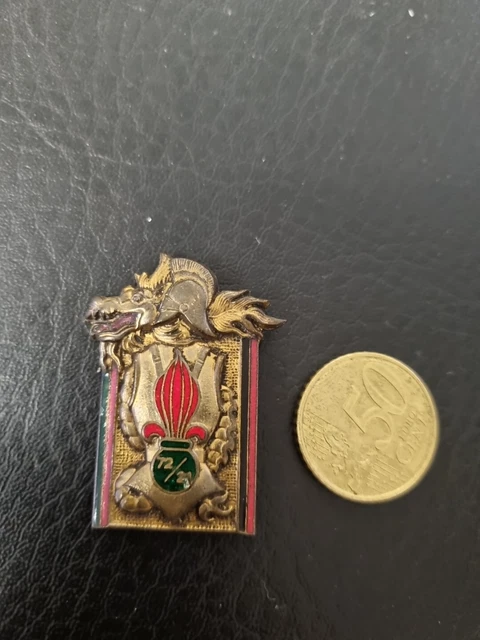 INSIGNE LEGION ÉTRANGERE 21° Compagnie du 72° Bataillon du Genie. Drago ...