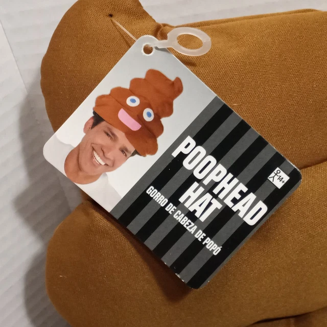 POOP EMOJI HAT Poophead Hat Gag Novelty Gift - New With Tags - One Size ...