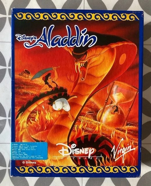 DISNEY’S ALADDIN 1994 IBM PC Floppy Disc Big Box Version £50.00 ...