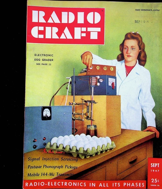ELECTRONIC EGG GRADER - Radio Craft Magazine, Editor Hugo Gernsback ...