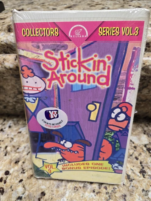 STICKIN’ AROUND CLAMSHELL Cartoon TV Series VHS Vol Series 3 NEW Sealed ...