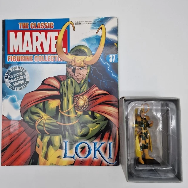 LOKI MODEL EAGLEMOSS Classic Marvel Collection Figure Magazine 37 Boxed ...