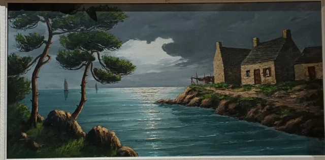 TABLEAU ANCIENNE HUILE sur toile signée François Carbu EUR 150,00 ...