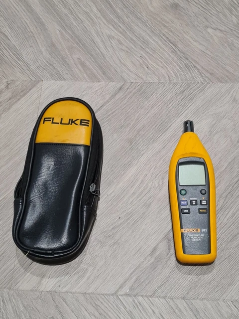 FLUKE 971 TEMPERATURE Humidity Meter Psychrometer Record Capacity ...