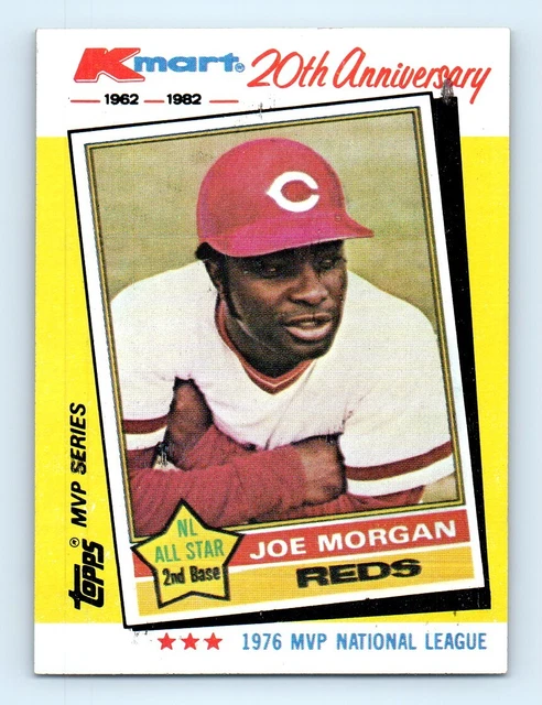 1982 TOPPS KMART 20E Anniversaire Joe Morgan Cincinnati Reds #30 EUR 1 ...