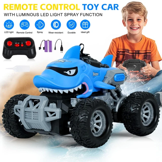REMOTE CONTROL CAR For Children Remote Controlled Shark Monster Truck ...