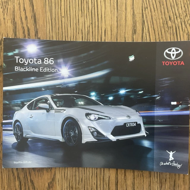 2015 2016 TOYOTA 86 Ae86 Blackline Limited Edition Australia Brochure ...