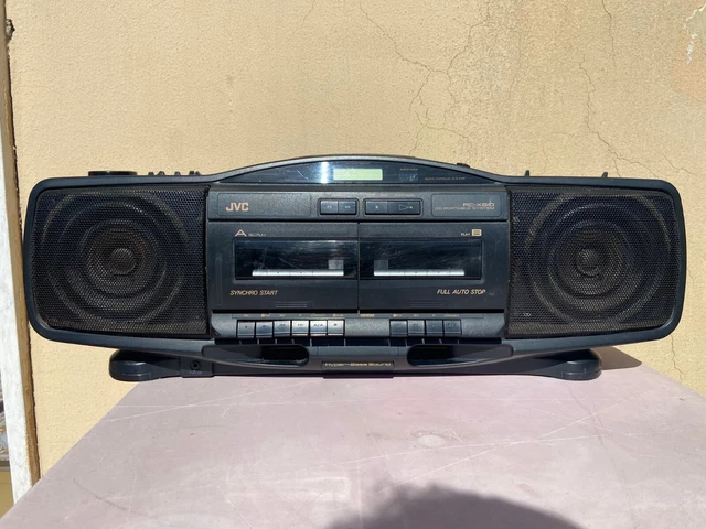 BLACK BOOMBOX JVC RC-X610 Cassette Portable System Player EUR 25,00 ...
