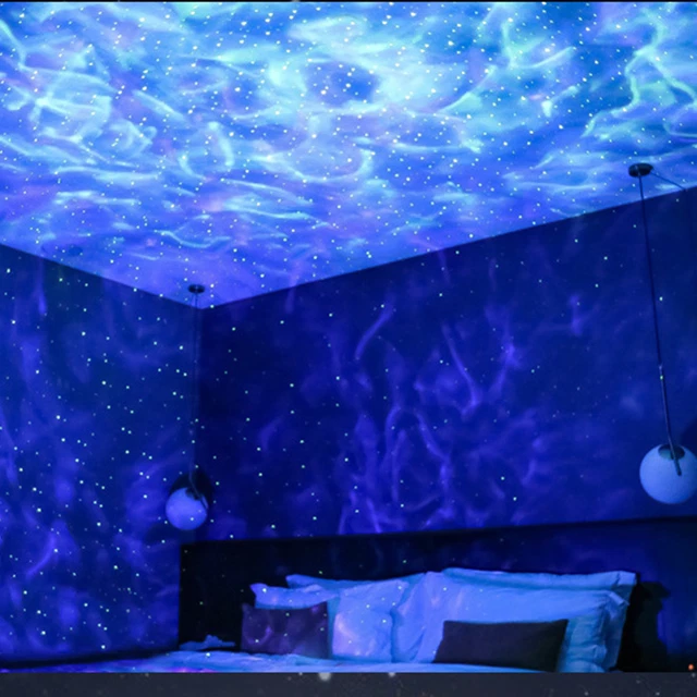 NIGHT LIGHT PROJECTOR 10 Light Color Mode Brightness Adjustable Music ...