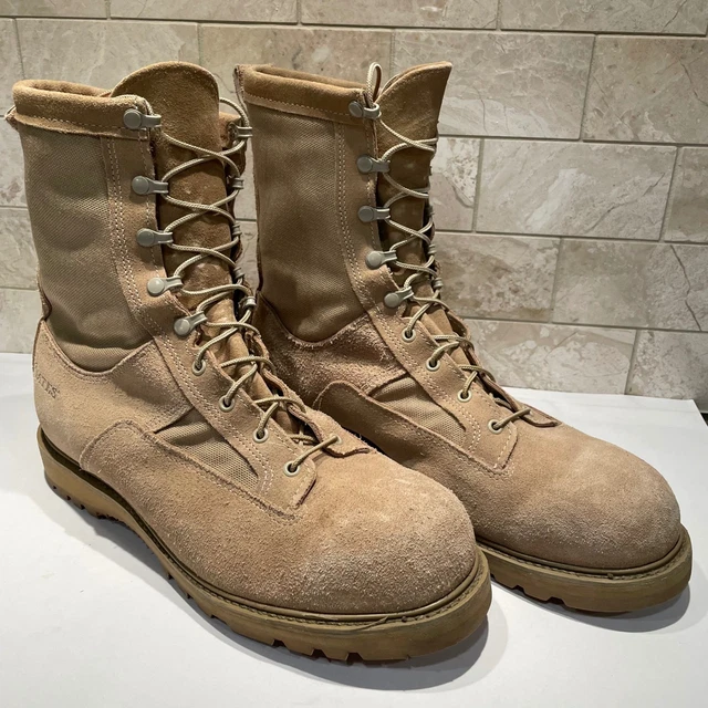 BATES US MILITARY Combat Boots Tan Suede Gore-Tex Vibram Sole Men 14W £ ...