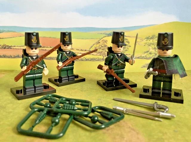 NAPOLEONIC FIGURES. BRITISH 95th Rifles 'Sharpes Rifles'. 3 Infantry ...