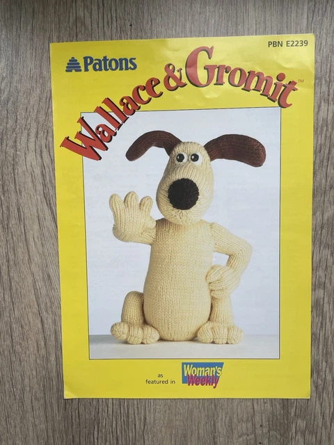 WALLACE & GROMIT Knitting Pattern Alan Dart Gromit Toy £10.77 - PicClick UK