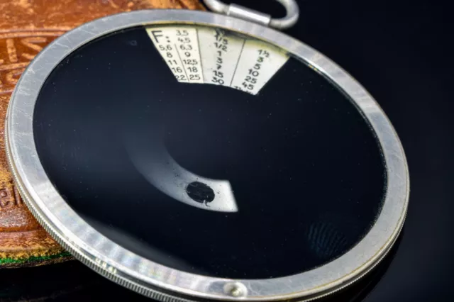 ZEISS IKON DIAPHOT Extinction Light Exposure Meter Leather Branded ...