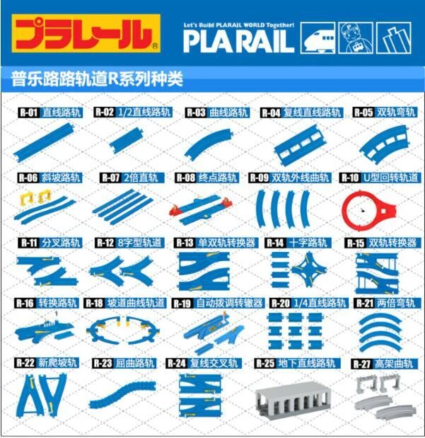 TAKARA TOMY PLARAIL Trackmaster Plastic Railway Train Tracks Parts ...