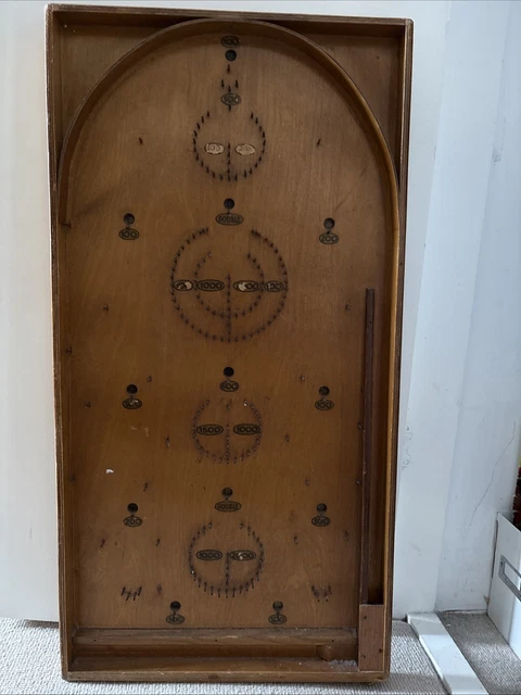 ANTIQUE WOODEN BAGATELLE Pinball Machine Game £26.72 - PicClick UK