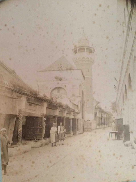 ALGÉRIE TIRAGE ALBUMINÉ d'époque, voyage 1884 24cm X 18,5cm anonyme AL ...