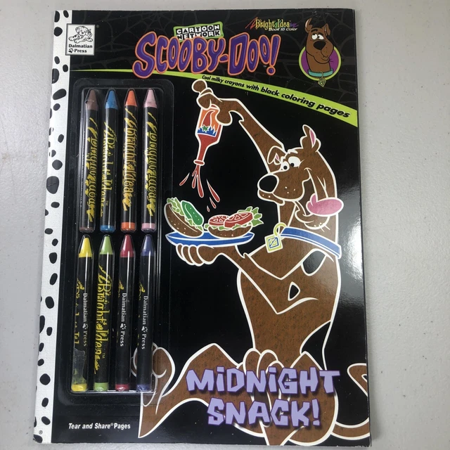 RARE VINTAGE 2004 Scooby-Doo Midnight Snack! Black Coloring Activity ...