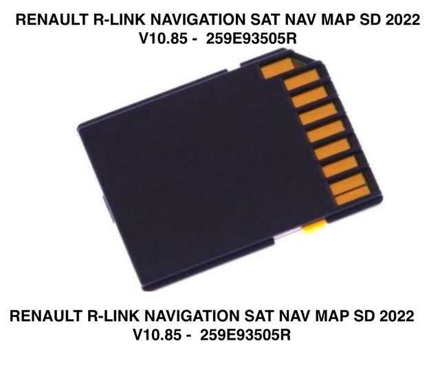 RENAULT R-LINK EVOLUTION Navigazione Satellitare Mappa Navigatore Sd ...