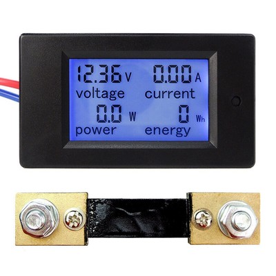 PANEL METER MEASUREMENT With Shunt Module Voltage 6.5~100V Ammeter ...